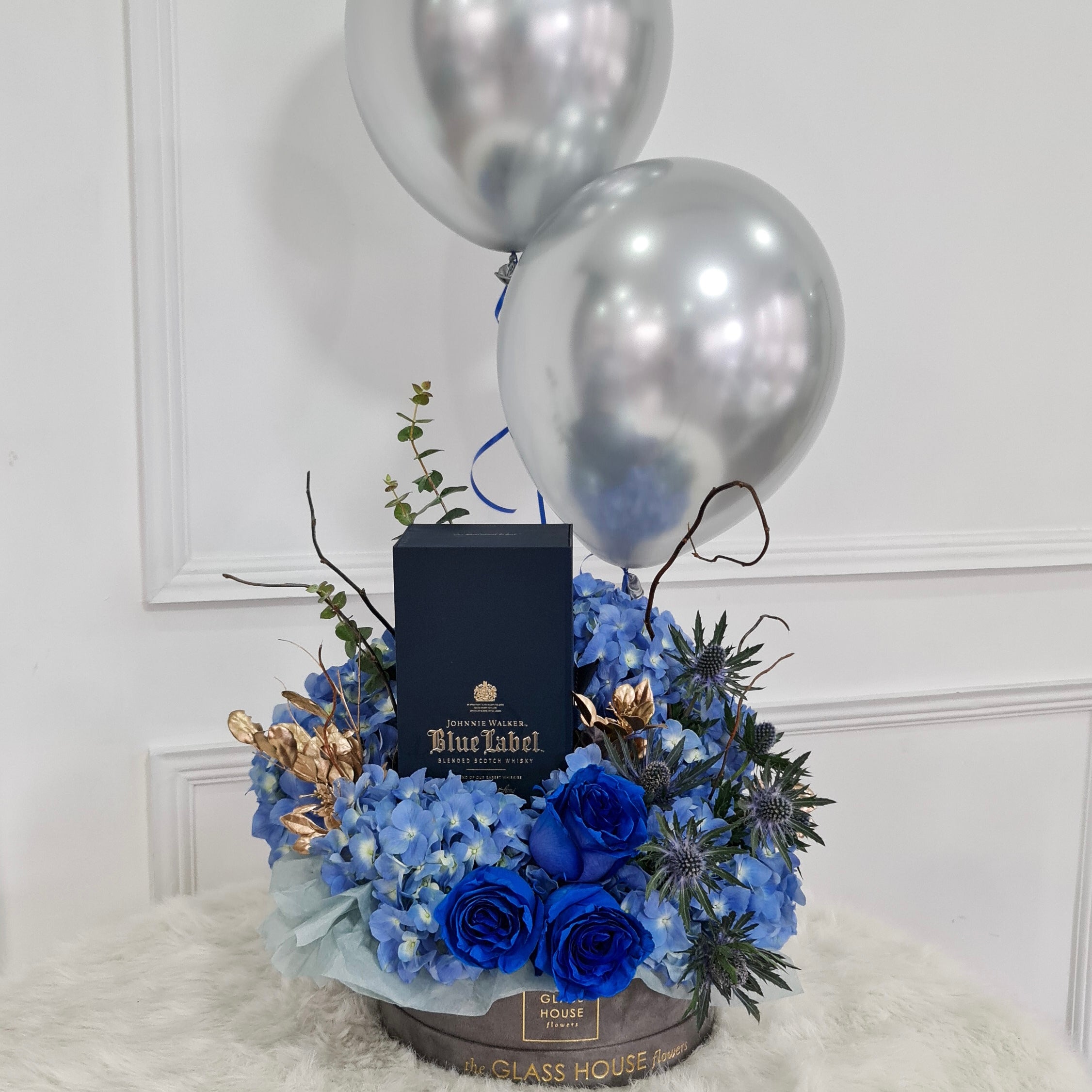 Whiskey Bloom Box – The Glass House Flowers